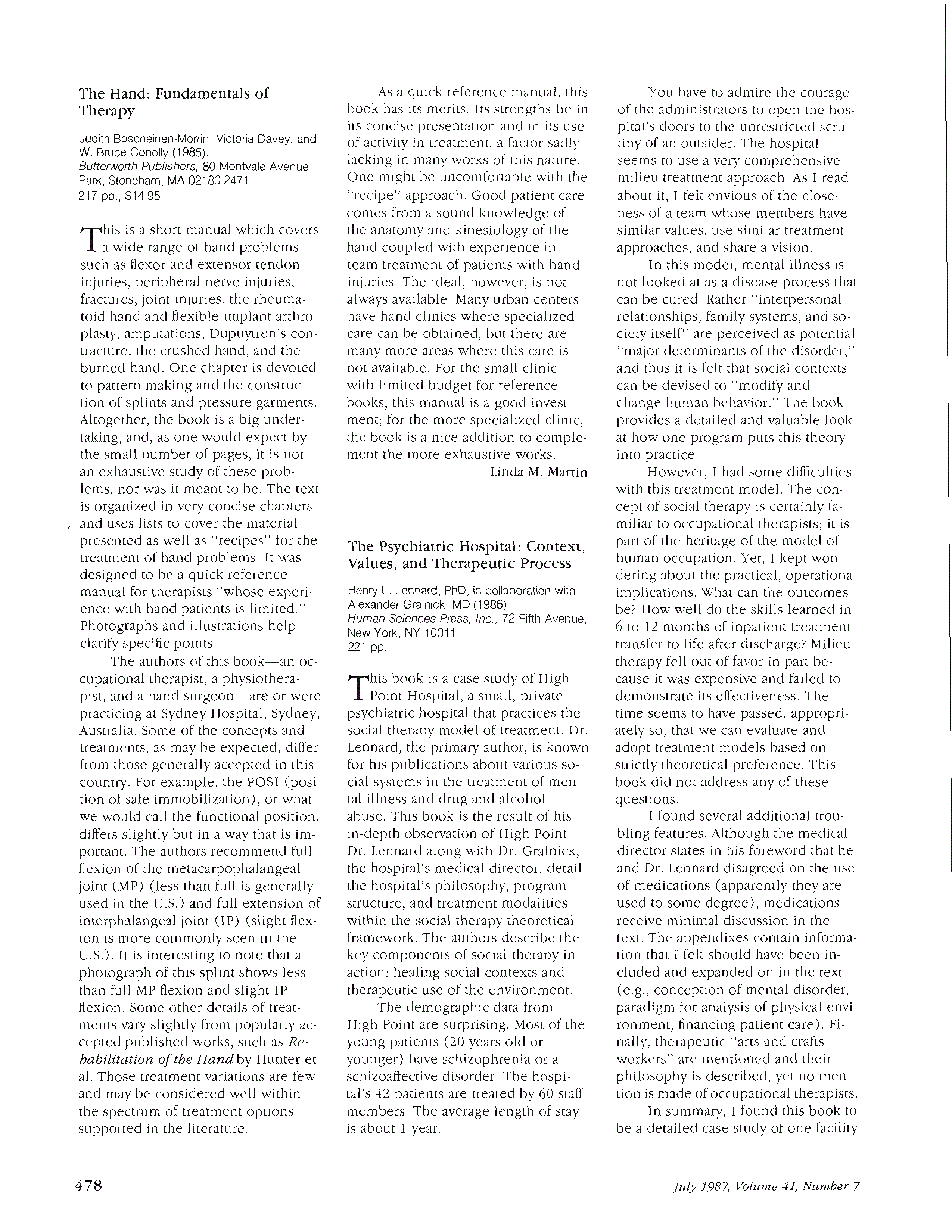 The Hand: Fundamentals of Therapy | The American Journal of ...