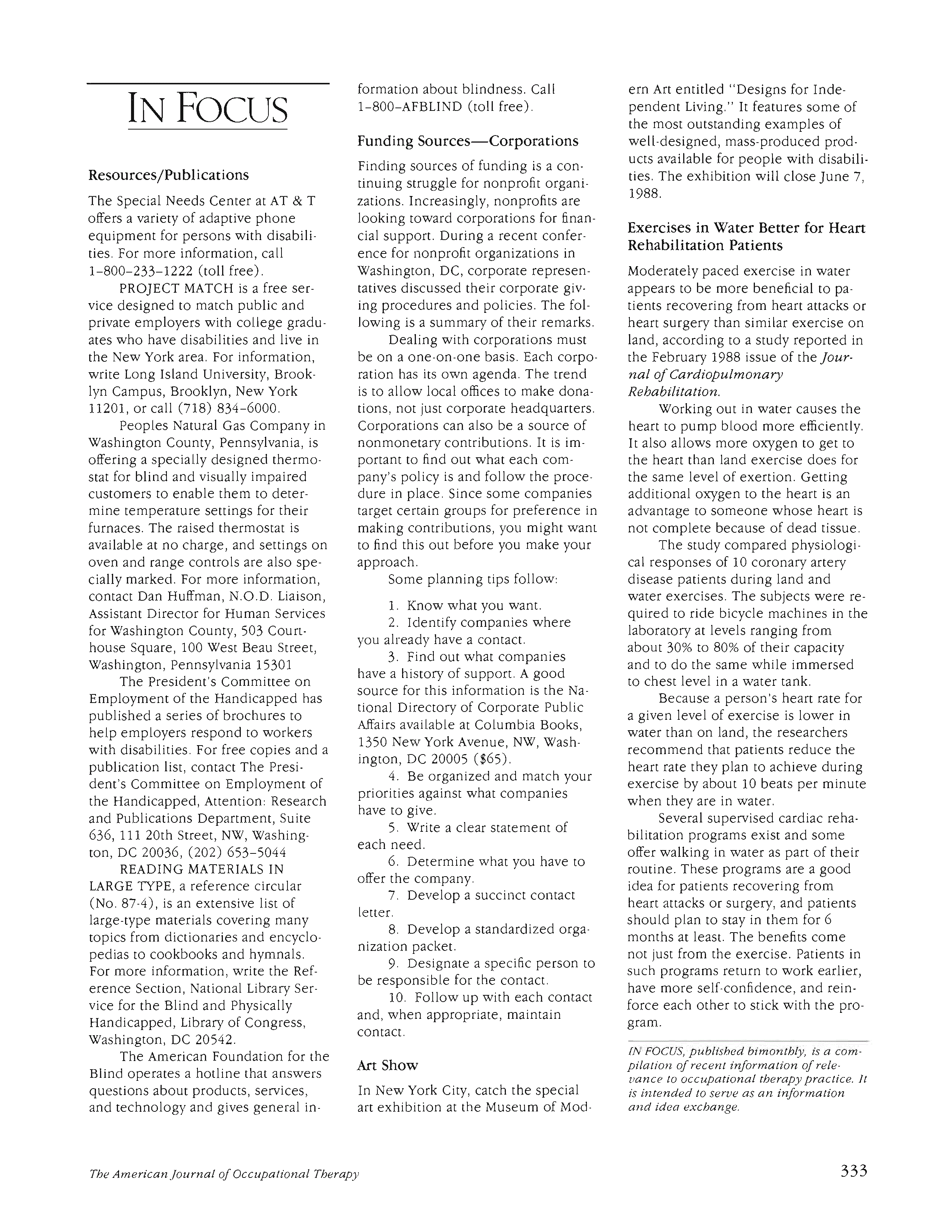 In Focus | The American Journal of Occupational Therapy | American ...