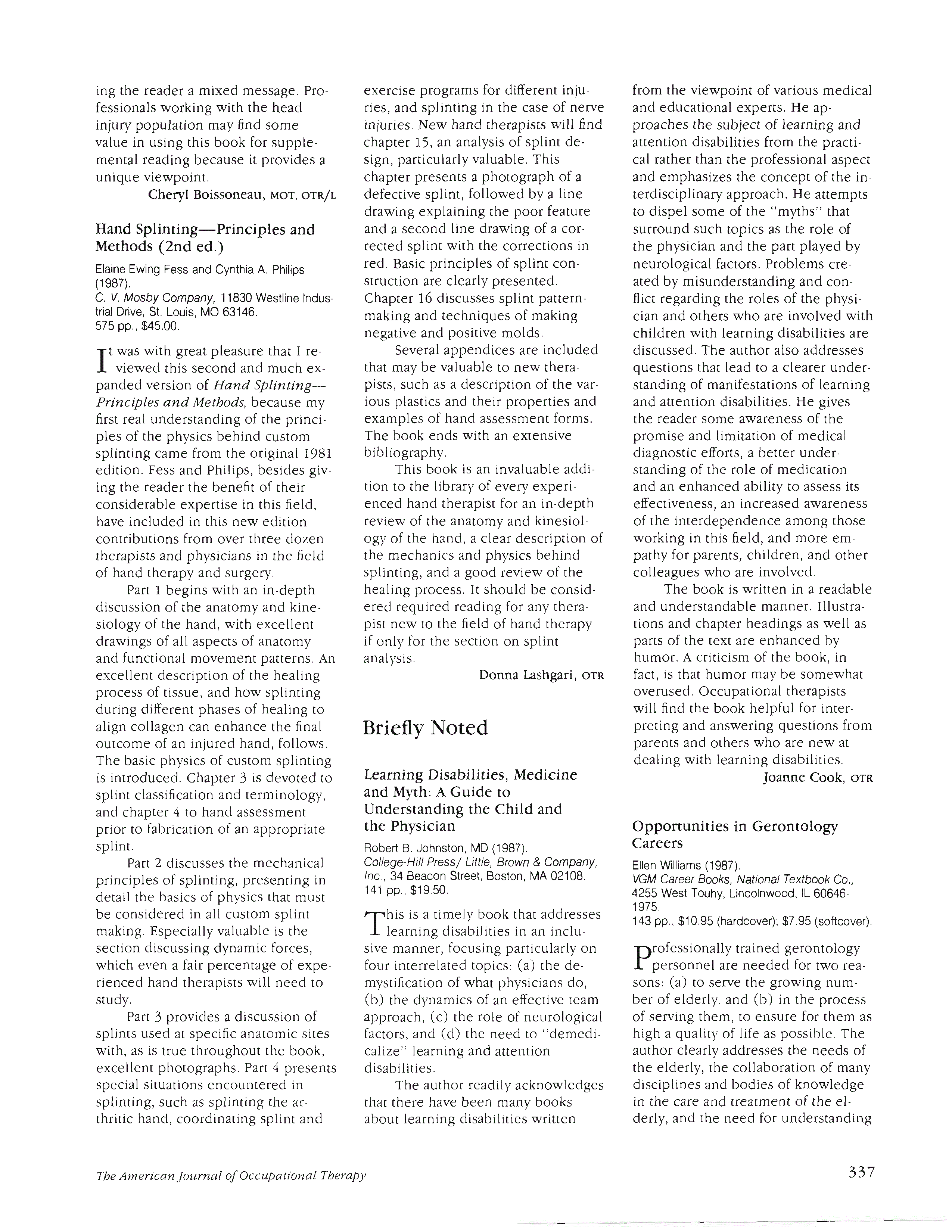 Hand Splinting—Principles and Methods (2nd ed.) | The American Journal ...