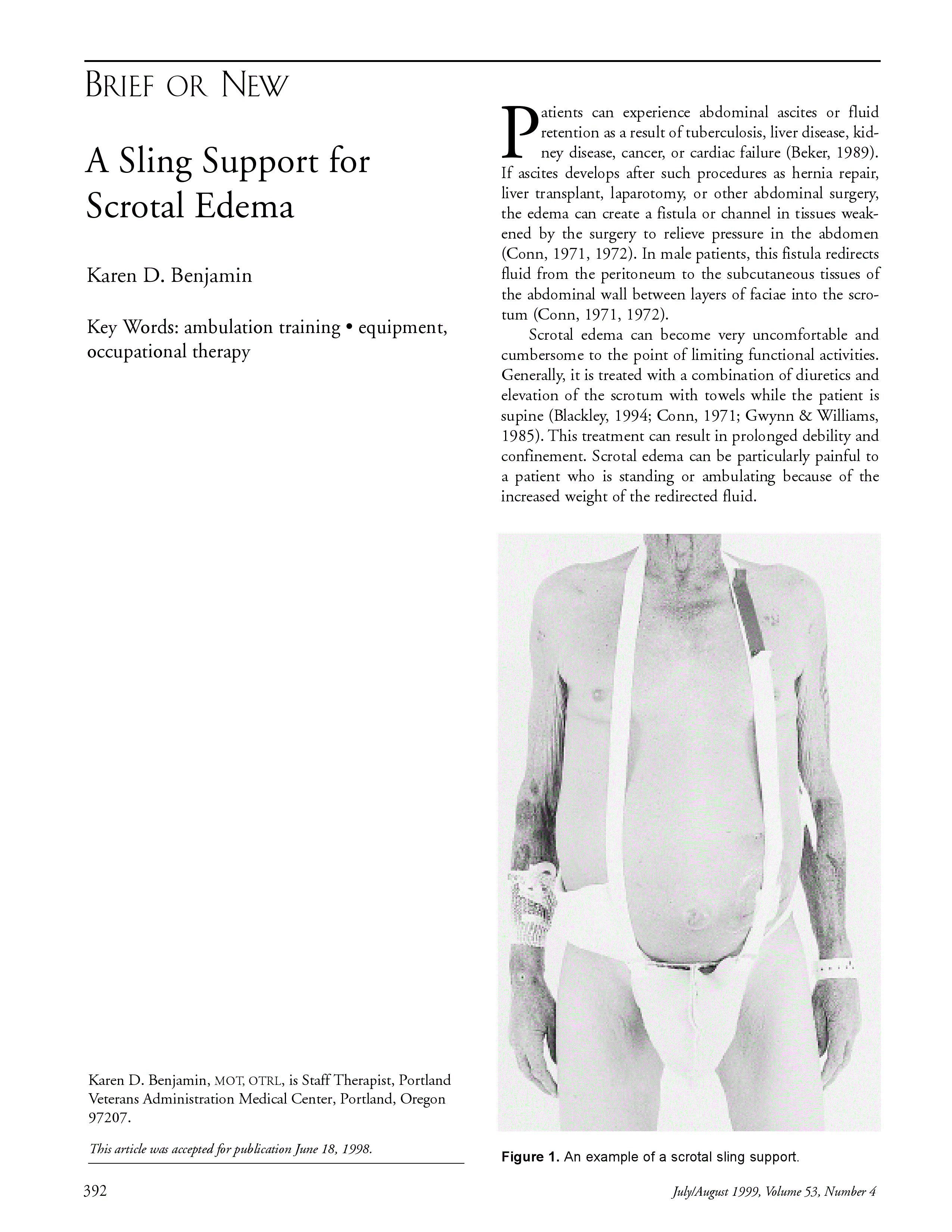 A Sling Support For Scrotal Edema The American Journal Of A Sling Support For Scrotal Edema The American Journal Of