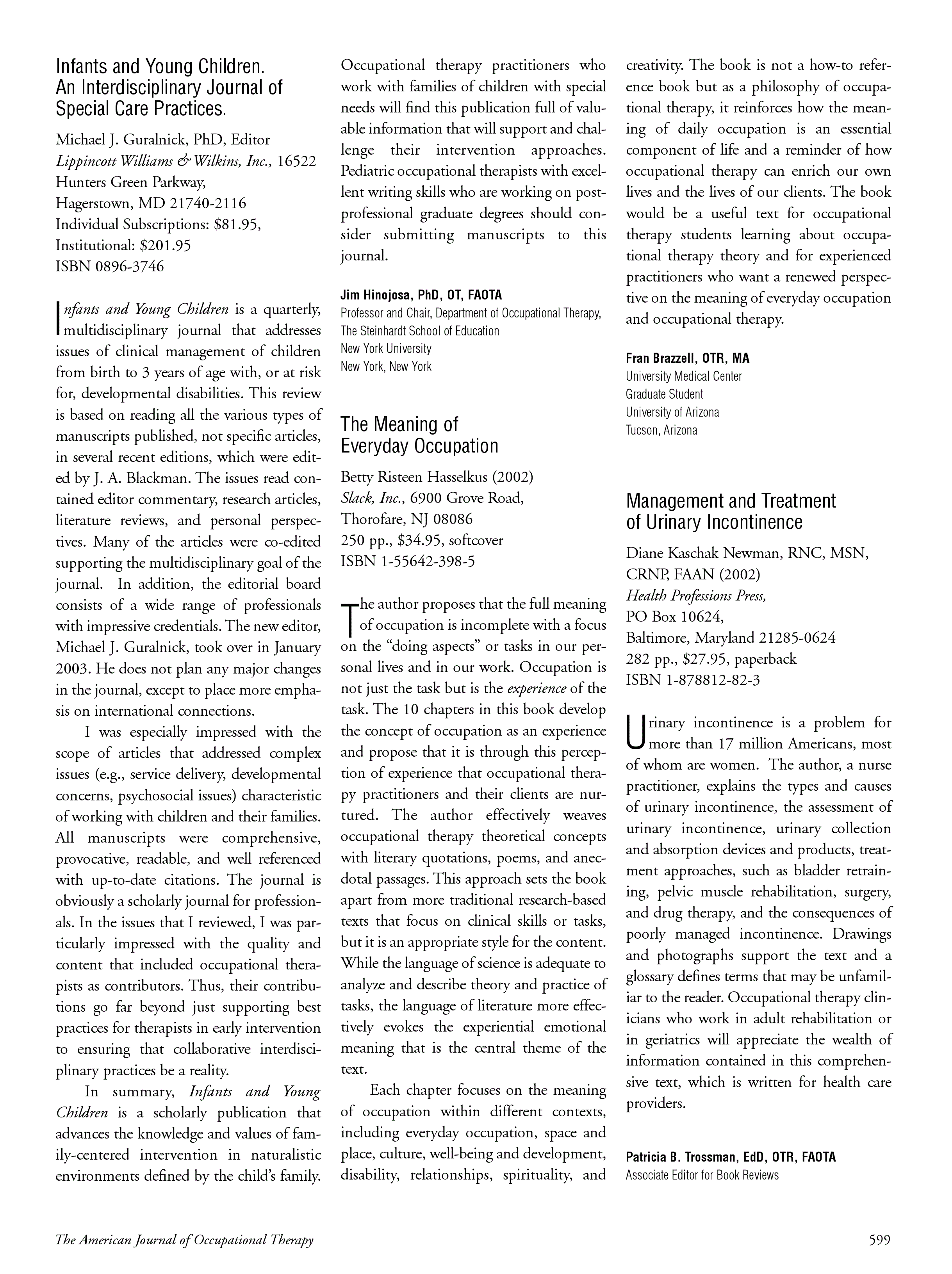 Management and Treatment of Urinary Incontinence | The American Journal ...