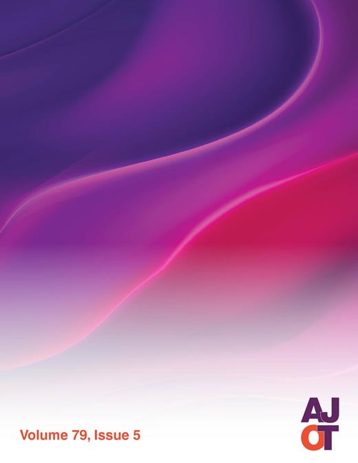 The American Journal of Occupational Therapy | American Occupational ...